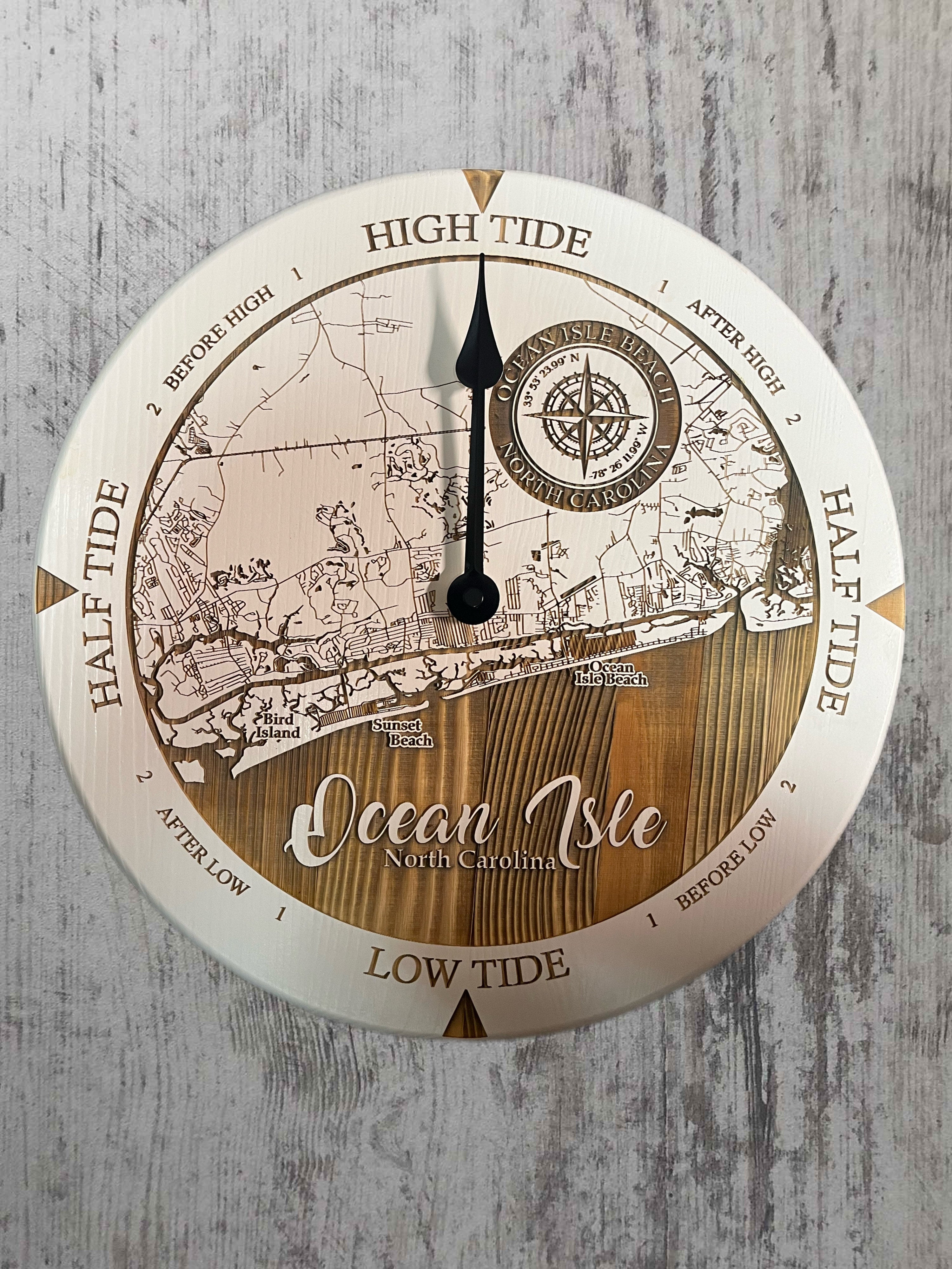 Ocean Isle Beach Tide Clock | Lowcountry Tide Clocks
