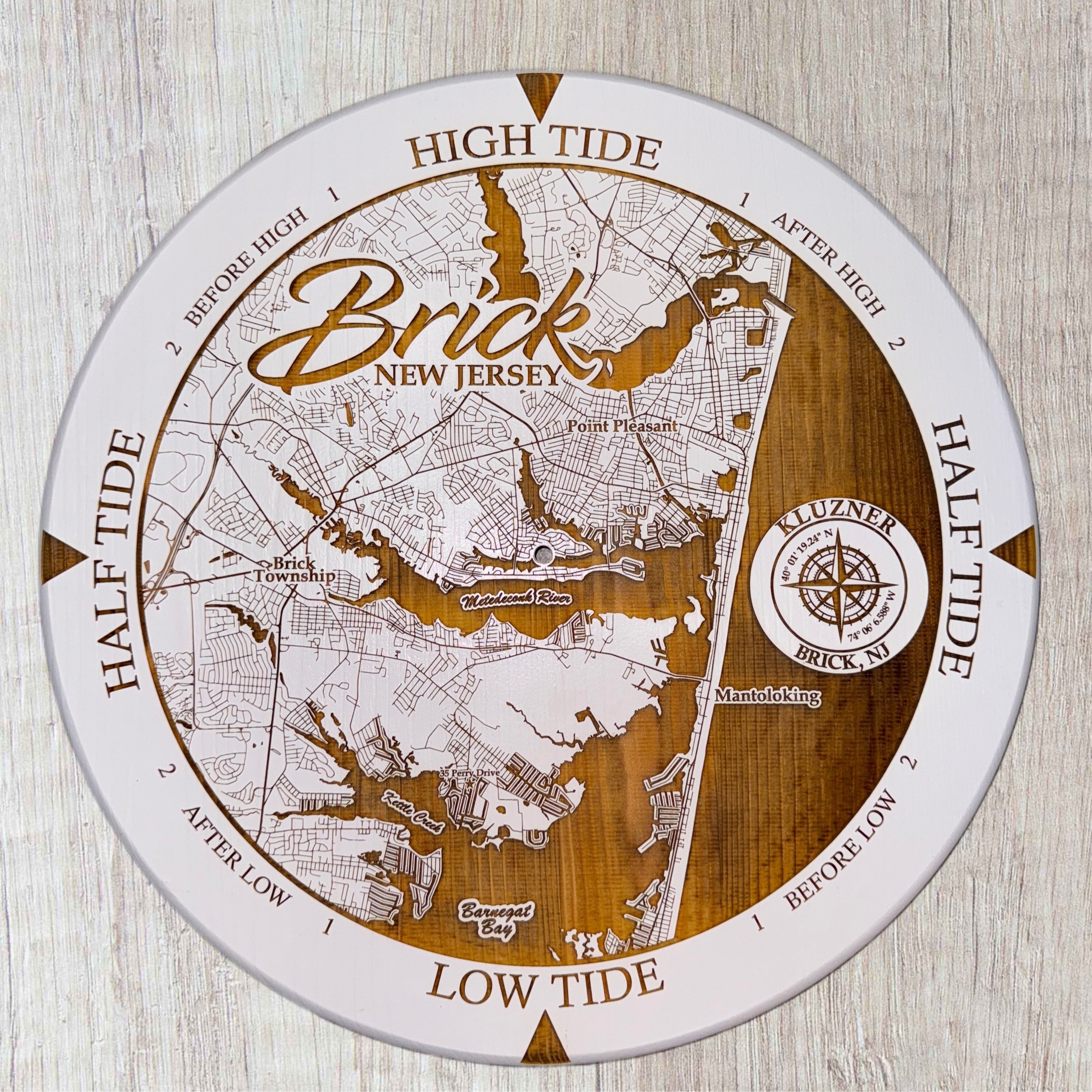Brick, NJ Tide Clock | Lowcountry Tide Clocks